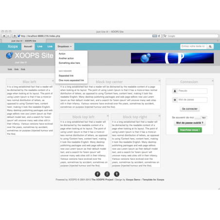 Theme XD_Blogging pour Xoops